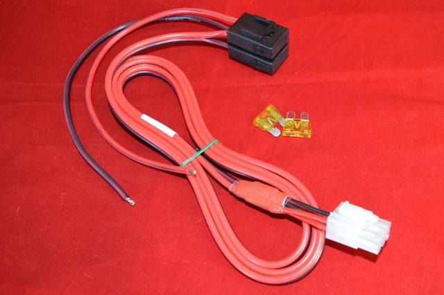 YAESU/KENWOOD/ICOM/ALINCO 6-PIN POWER lead with fuses (LD120B) £17.99 ...