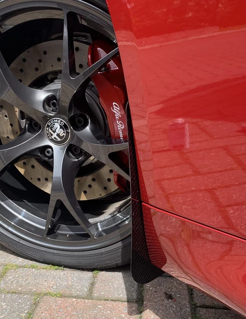 ALFA ROMEO GIULIA Carbon Fibre Arch/Splash Guards/Mud Flaps Front and ...