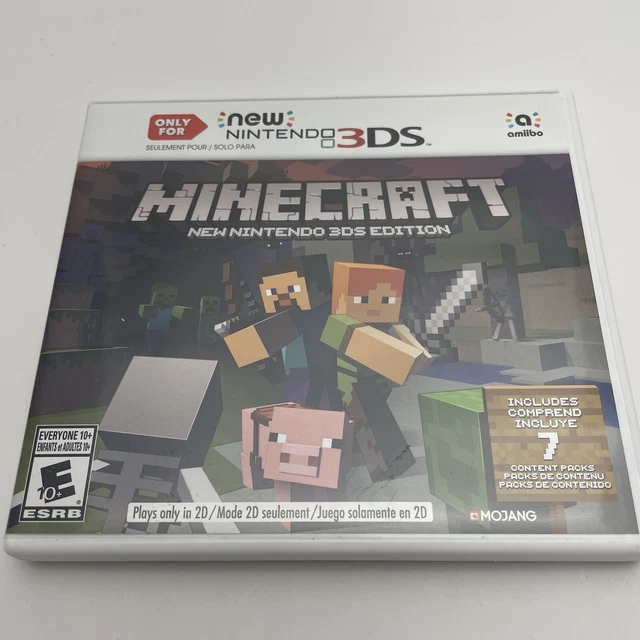 MINECRAFT: NEW NINTENDO 3DS Edition (Nintendo 3DS, 2017) Complete ...