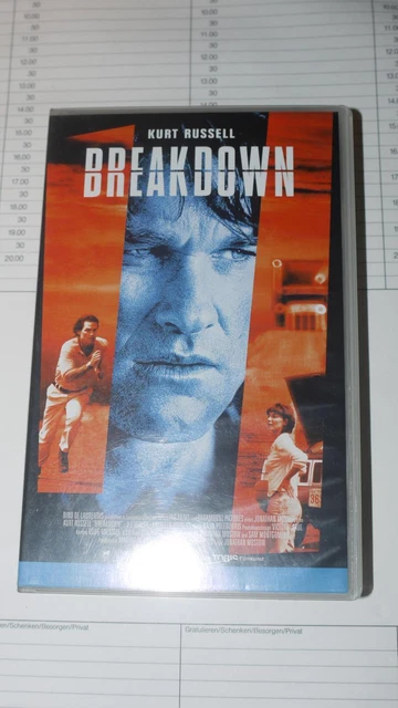 KURT RUSSEL BREAKDOWN VHS VIDEO Kassette EUR 1,00 - PicClick FR