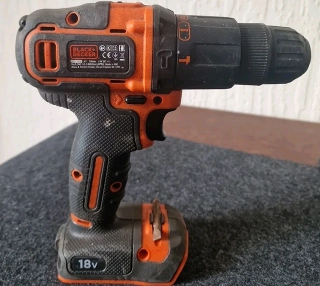 BLACK & DECKER BCD700S 18V Cordless Bare Hammer Drill Driver *Drill ...