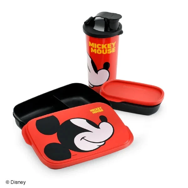 NEW TUPPERWARE 3 Piece Mickey Mouse Buddy Lunch Set Disney $25.00 ...