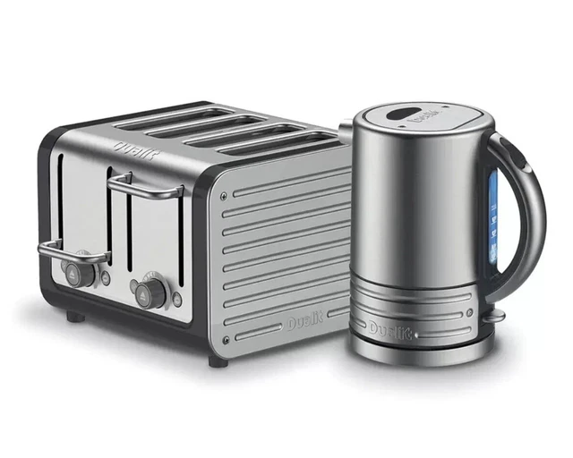DUALIT ARCHITECT 1.5L Kettle and 4 Slice Toaster Set Brushed S/S ...