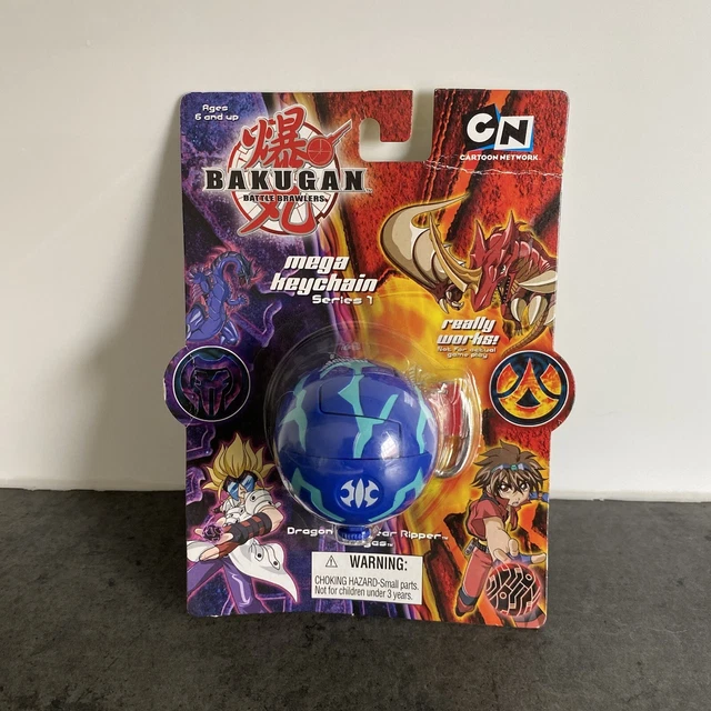 NEW BAKUGAN BATTLE Brawlers Mega Keychain - Dragonoid Fear Ripper ...