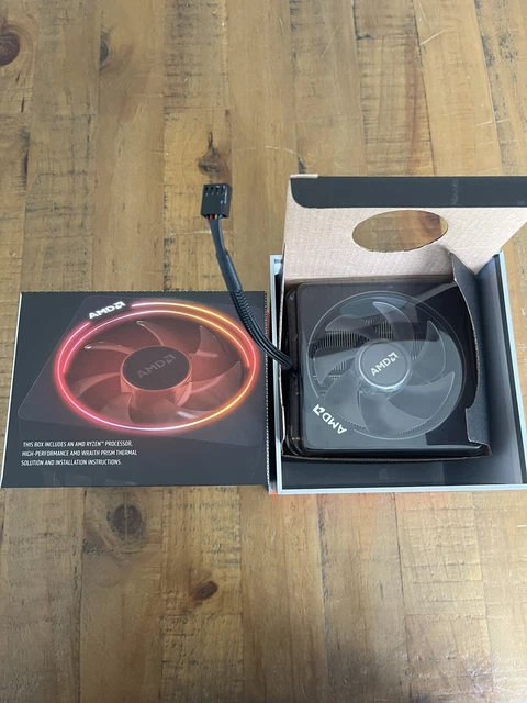 AMD RYZEN WRAITH Prism CPU Cooler Heatsink & Fan RGB LED Light Cooler ...