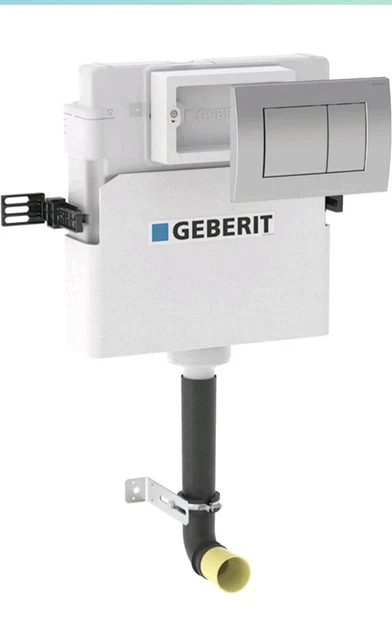GEBERIT DELTA 120MM Concealed Cistern & Delta30 Dual Flush Plate Back ...