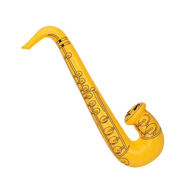 PVC INFLATABLE SAXOPHONE Musical Rock Instrument - Yellow $8.99 ...