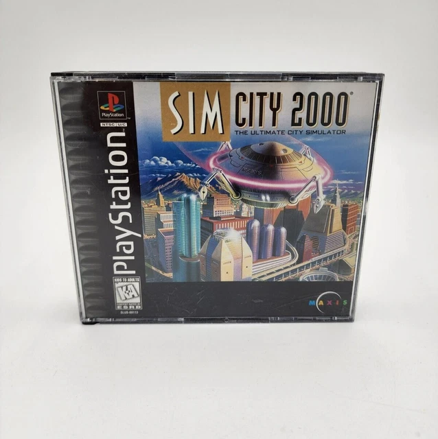 SIM CITY 2000 (Sony PlayStation 1 1996 PS1) City Simulator **CIB ...