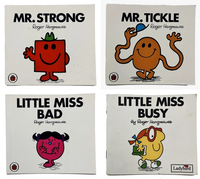 MR MEN STRONG Tickle Little Miss Bad Busy Roger Hargreaves Paperback ...