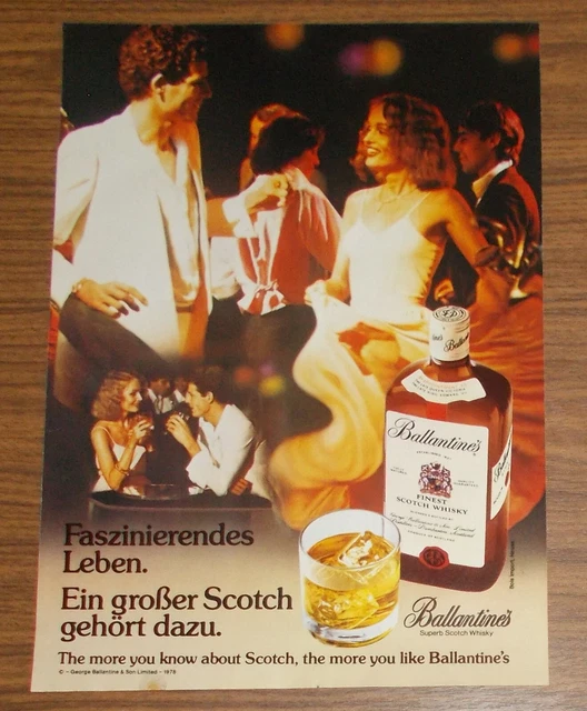 VINTAGE 1978 BALLANTINES Finest Scotch Whisky Print Ad #3 advertisement ...