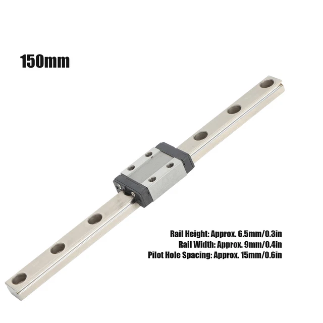 (150MM)GUIDAGE COULISSANT LINÉAIRE Miniature Mini Guide De Rail ...