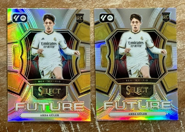 (2) 2023-24 PANINI Select La Liga Arda Guler Rc Future Silver Prizm ...