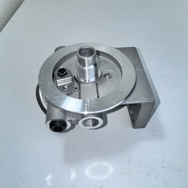 DIESEL FUEL FILTER Mounting Base Hand Priming Pump M16X1.5MM 1-14" Spin ...