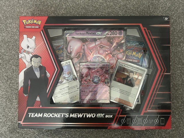 POKÉMON TCG TEAM Rocket's Mewtwo Ex Box from Destined Rivals - New ...