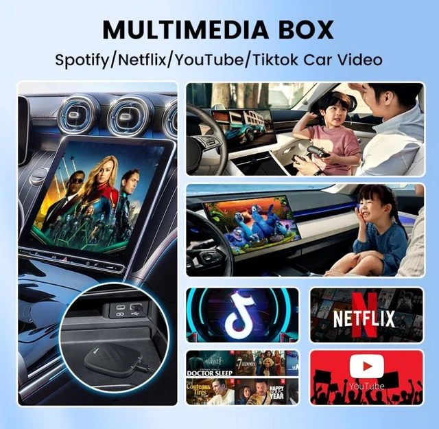 CARLINKIT TBOX PLUS Android 13 Wireless Carplay Android Auto / SIM / SD EUR 99,00 - PicClick DE