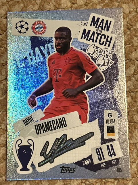 DAYOT UPAMECANO MAN Of The Match Attax 2024/2025 Signature Style 24/25 ...