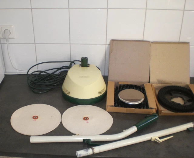 VORWERK BOHNERMASCHINE POLIERMASCHINE Bohner Blocker mit Stiel + 4 ...