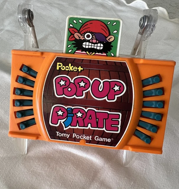 VINTAGE TOMY POCKET Games Pop Up Pirate Handheld Game 1980s Hong Kong ...