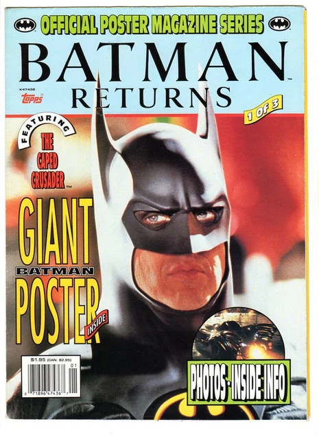 WOW! OFFICIAL POSTER Magazine Series Batman Returns #1 Giant Batman ...