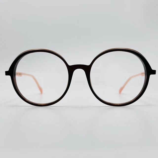 CAROLINE ABRAM BRILLE Damen rund braun rosa Mod. CANDY oversize NEU EUR ...