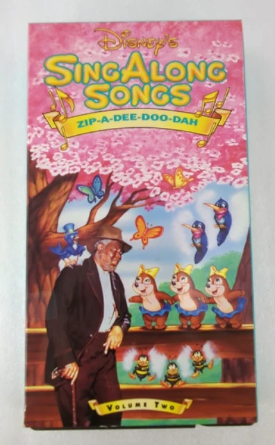 DISNEY'S SING ALONG Songs Zip-A-Dee-Doo-Dah VHS $13.95 - PicClick CA