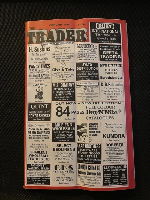 THE TRADER VINTAGE Magazine 1989 - very rare £19.50 - PicClick UK