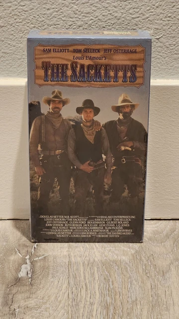 THE SACKETTS VHS Film 1998 Tom Selleck Sam Elliott Western Movie Sealed ...