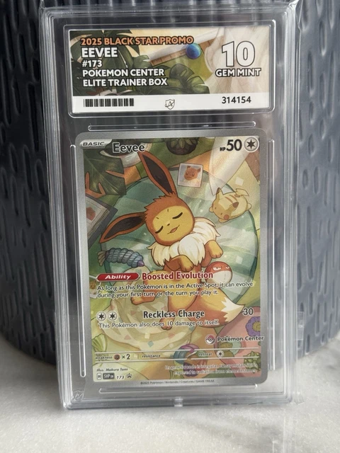 POKEMON EEVEE SVP173 Prismatic Evolutions Pokemon Center ETB Stamp ...