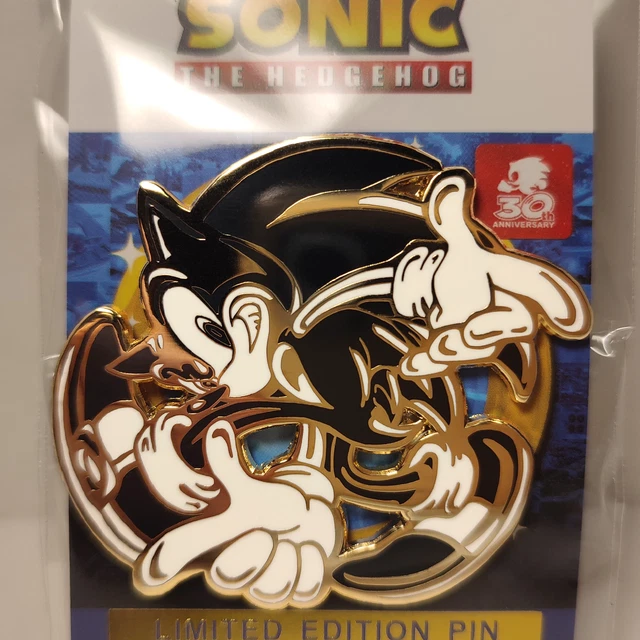 SONIC THE HEDGEHOG Limited Edition 30th Anniversary Enamel Pin Official ...