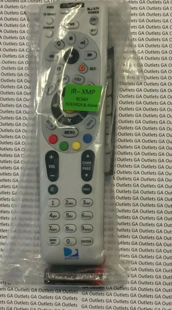 DIRECTV RC66X UNIVERSAL Remote Control, H24 / HR24 & Above, IR-XMP $17. ...
