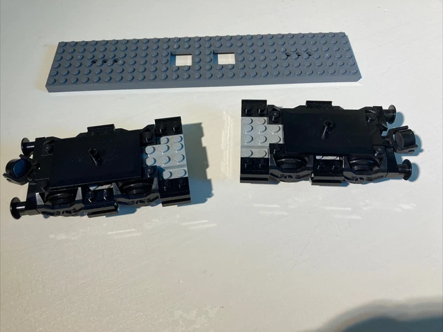 LEGO CITY TRAIN Car Cargo MOC Wheels Bogie Buffer Parts Chassis Rolling ...