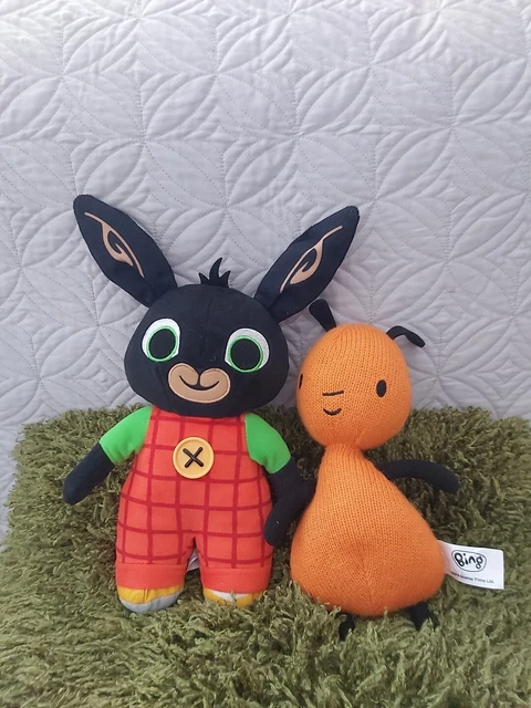 CBEEBIES TALKING BING And Flop Soft Plush Cuddly Toys Vgc Comforter Hug ...