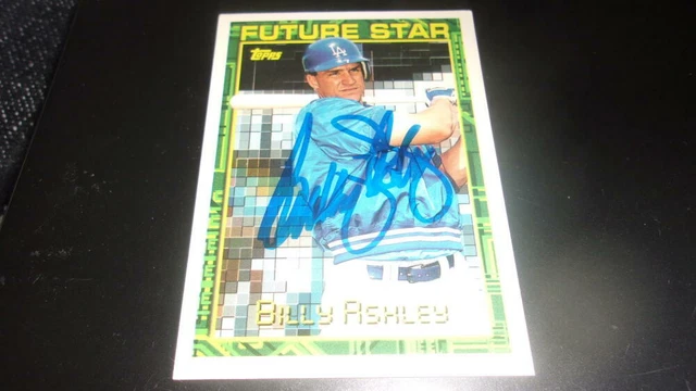 CARTE BILLY ASHLEY Los Angeles Dodgers signée 1994 topps COA EUR 5,56 ...