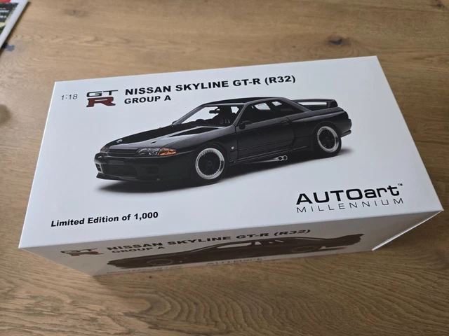 SEALED AUTOART NISSAN Skyline GT-R R32 Group A 1990 Black 89082 1000 PCS WW EUR 399,00 - PicClick FR