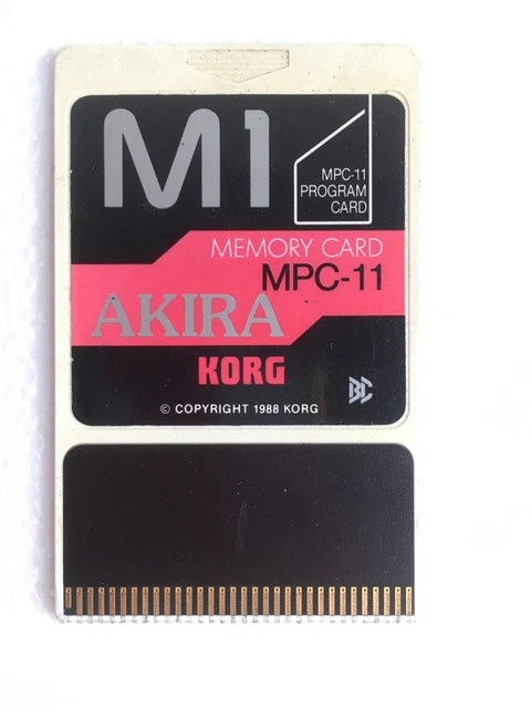 RARE VINTAGE KORG M1 Memory Card MPC-11 AKIRA Untested – Returns ...