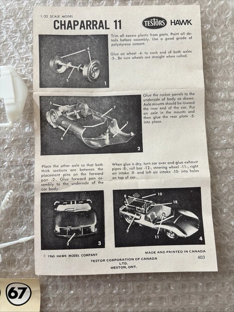 TESTORS HAWK CHAPARRAL II Plastic Model Kit 1/32 Boxed £21.50 - PicClick UK