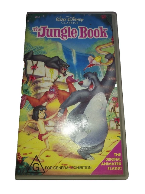 VINTAGE WALT DISNEY Classics The Jungle Book VHS Tape Original Ad ...