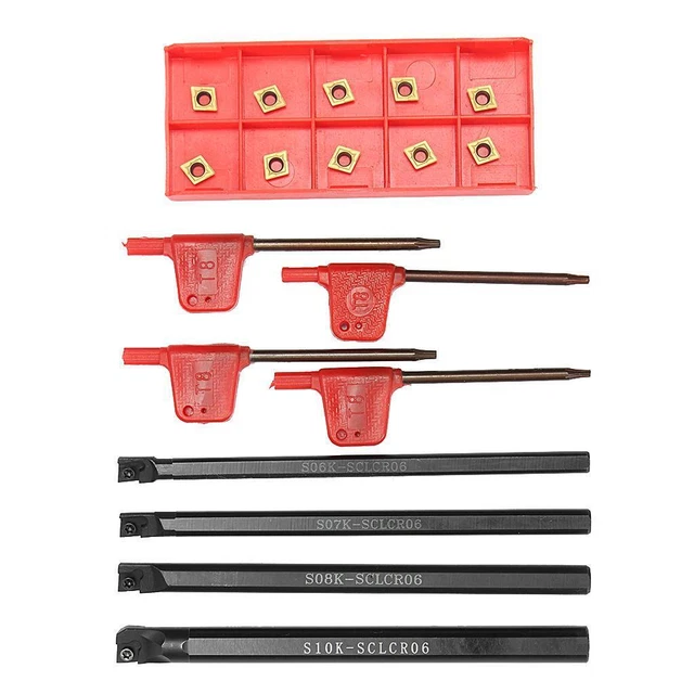 JEU DE 4 tournevis porte barre d'outils de forage + insert de carbure ... JEU DE 4 tournevis porte barre d'outils de forage + insert de carbure ...