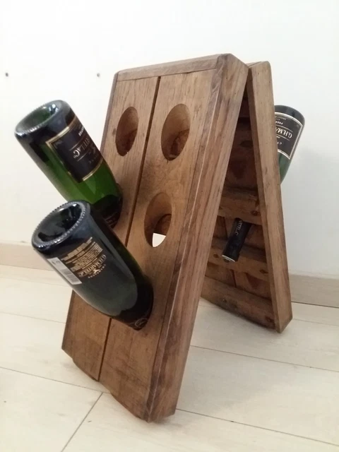PUPITRE À CHAMPAGNE-RIDDLING rack-Bottle holder-Flaschenhalter 12 ...
