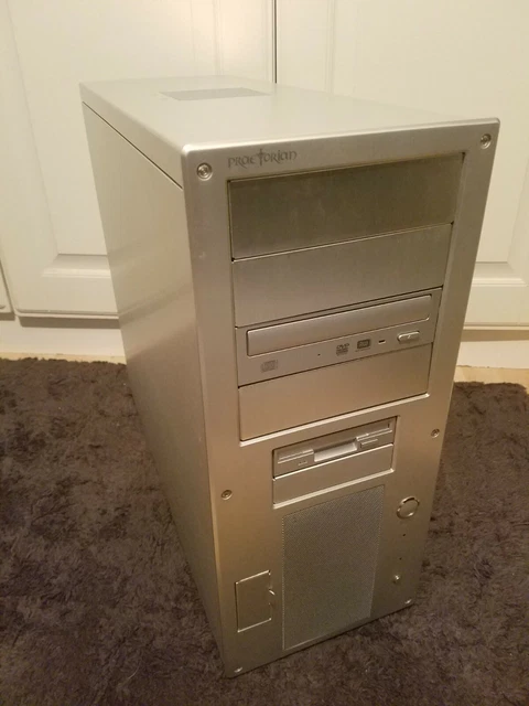 RARE COOLER MASTER PAC-T01-E1 Praetorian Brushed Aluminum Computer Case ...