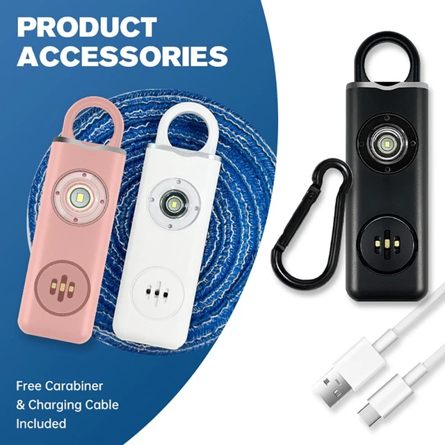 130DB PERSONAL SAFETY Alarm with SOS Flashing Light Lightweight for ...