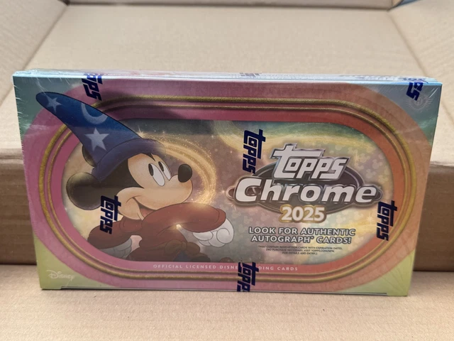 TOPPS CHROME DISNEY 2025 Hobby Box | New & Sealed | In Hand, Fast ...
