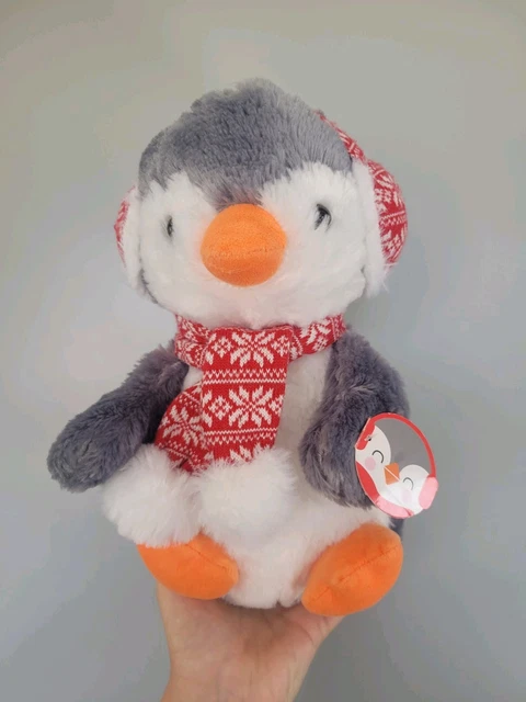 PIP THE PENGUIN WHSmith 10" Soft Toy Plush with Ear Muffs & Scarf BNWT ...
