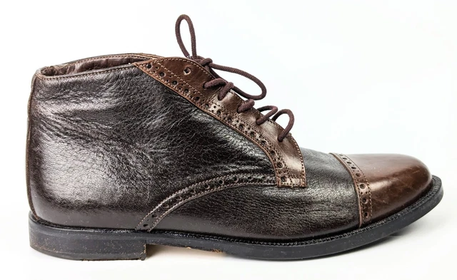 VERO CUOIO SAN Remo Men's Lace-Up Brown Leather Ankle Boots size US 7 £ ...