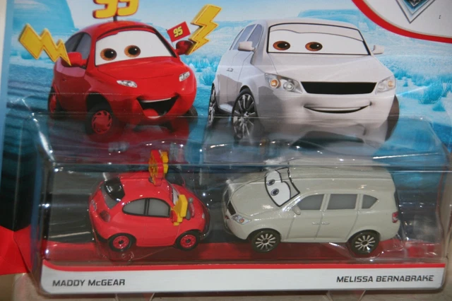 DISNEY PIXAR CARS 3 "2 PACK MADDY McGEAR & MELISSA BERNABRAKE" NEW IN ...