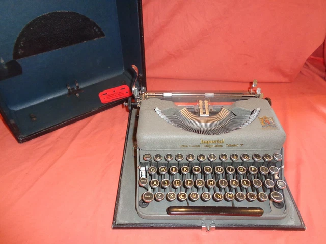 IMPERIAL THE GOOD Companion Model T Portable Typewriter with Case 1930s ...