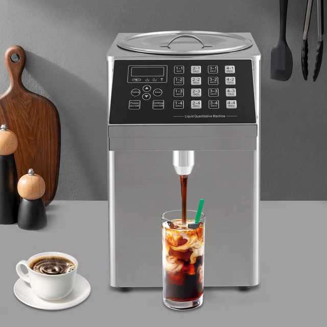FRUCTOSE QUANTITATIVE MACHINE Auto Syrup Dispenser Bubble Tea Sugar ...