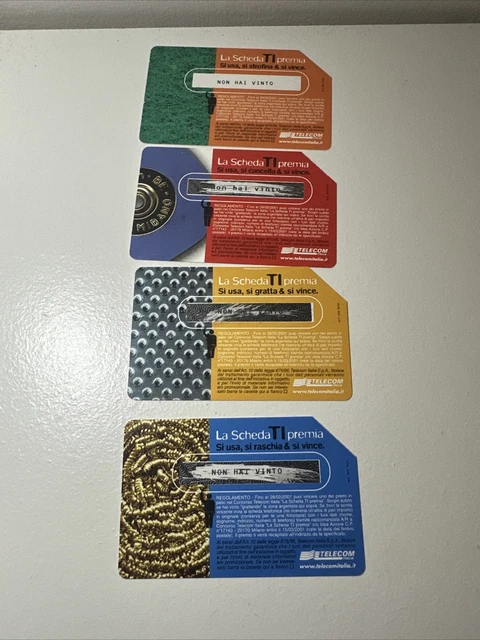 SCHEDE TELEFONICHE SERIE completa la scheda ti premia usate EUR 5,99 - PicClick FR