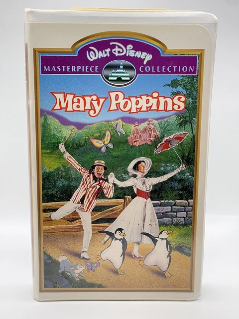 MARY POPPINS MASTERPIECE Collection VHS 1964 Disney Comedy Family ...