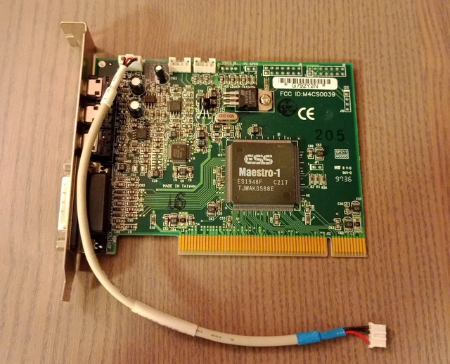 GVC ESS MAESTRO 1 Es1948F Pci Sound Card $29.99 - PicClick